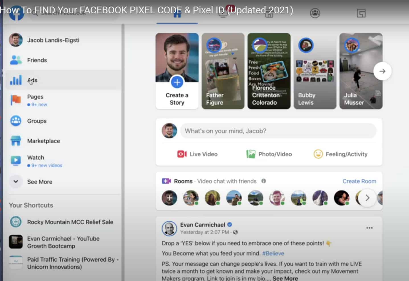 How To FIND Your FACEBOOK PIXEL CODE & Pixel ID (Updated 2021) - Jacob LE